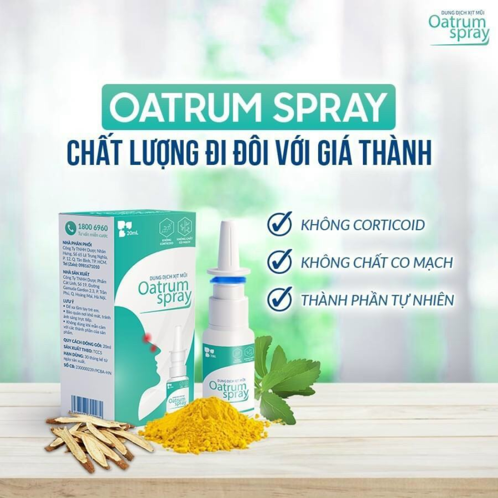 Nhà thuốc Nhân văn. OATRUM SPRAY