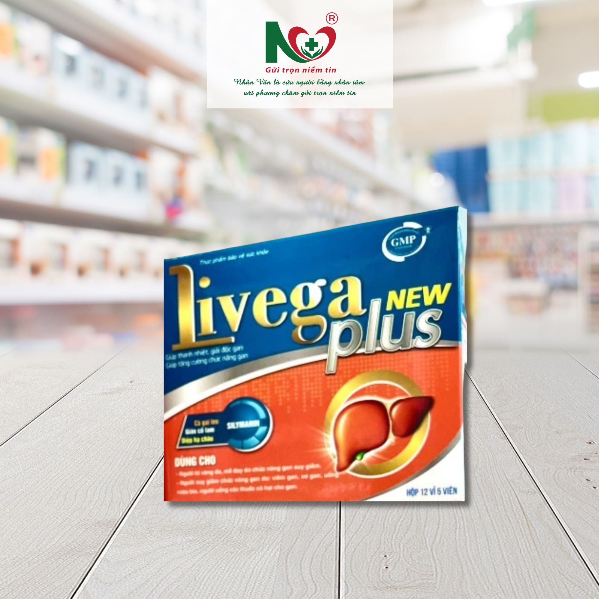 Nhà thuốc Nhân văn. LIVEGA NEW PLUS - Hỗ trợ tăng cường chức năng gan